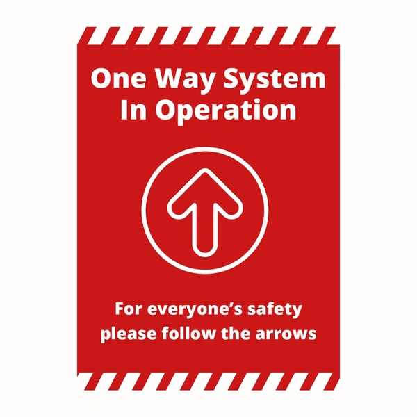 One Way System In Operation Signage | Diamond Digital Print Limited