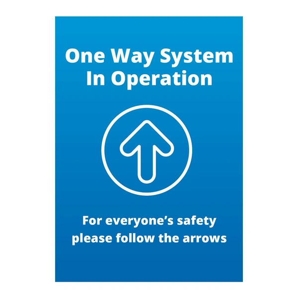 One Way System In Operation Signage | Diamond Digital Print Limited